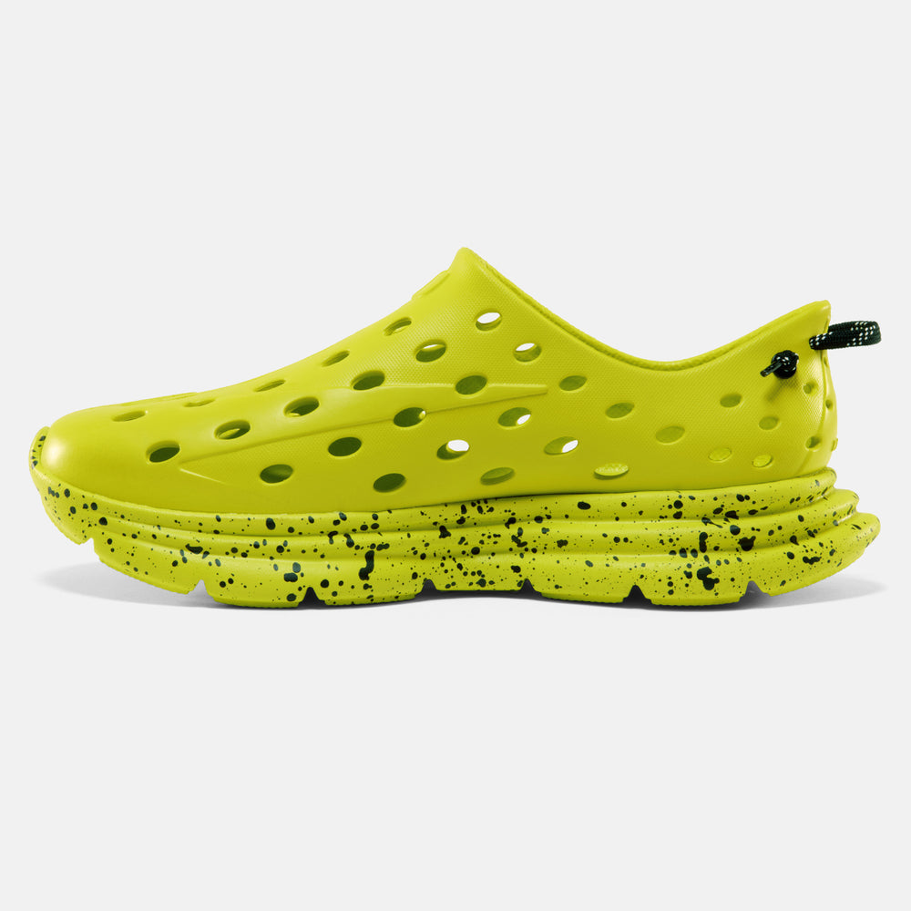 All Neon Yellow / Black Speckle – KANE Revive – Active Recovery Shoe