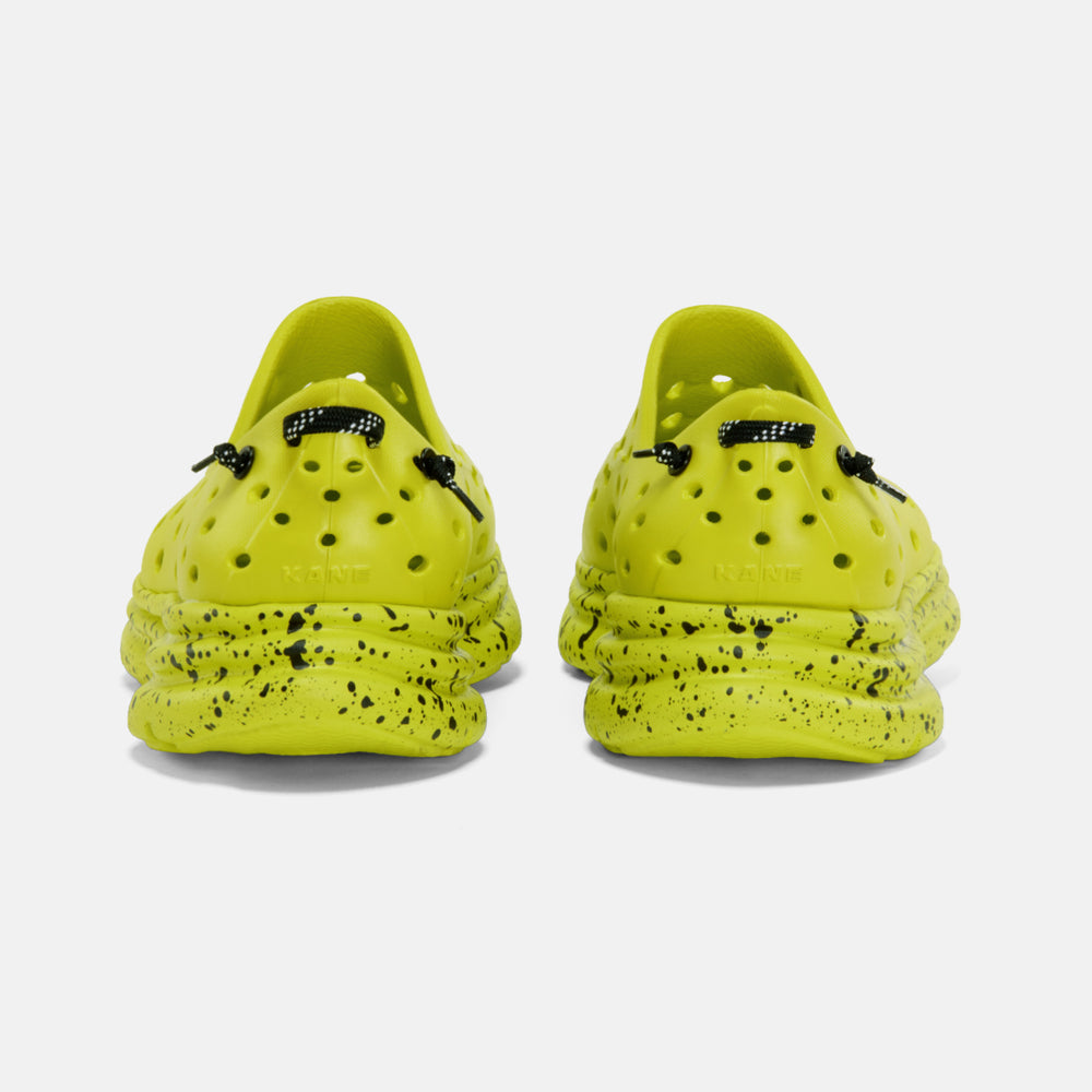 All Neon Yellow / Black Speckle – KANE Revive Kids – Active Recovery Shoe