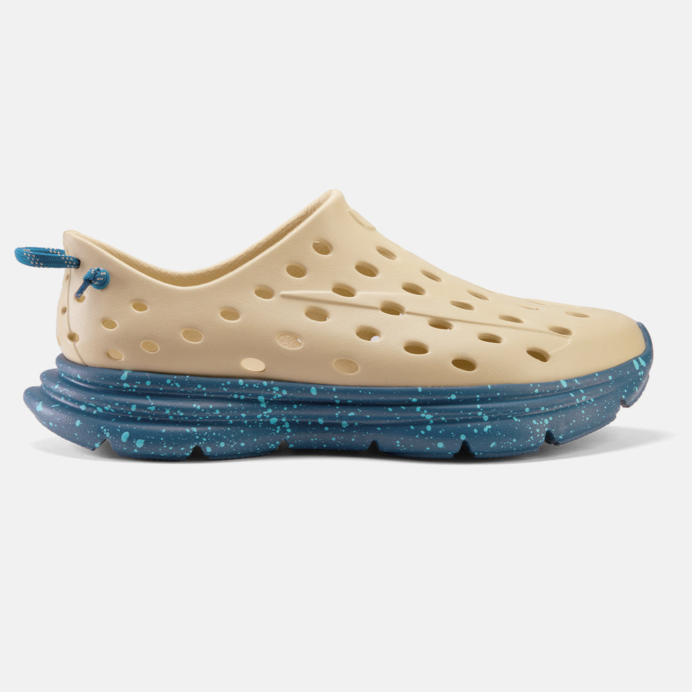 Revive - Tan / Radiance Blue Speckle – Kane Revive – Active Recovery Shoe
