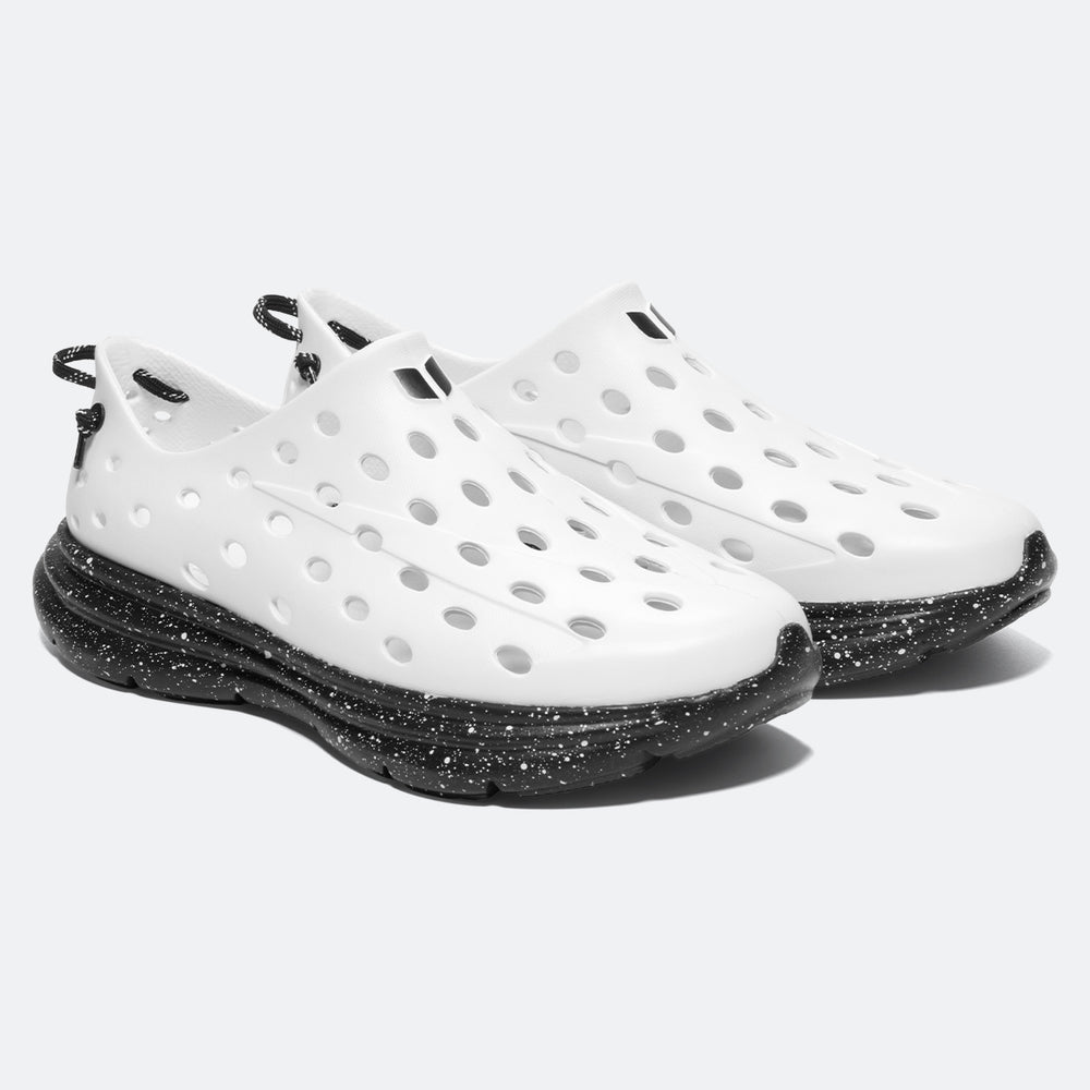 White / Black Speckle – KANE Revive – Active Recovery Shoe