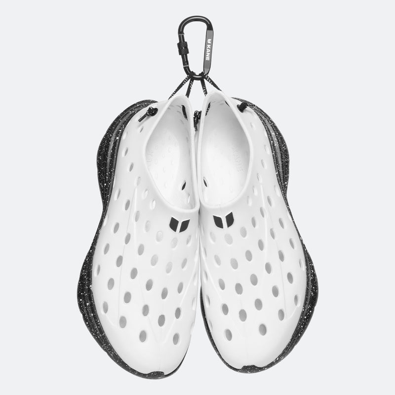 White / Black Speckle – KANE Revive – Active Recovery Shoe