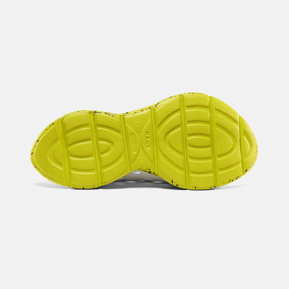 Revive -White / Neon Yellow Speckle – Kane Revive – Active Recovery Shoe