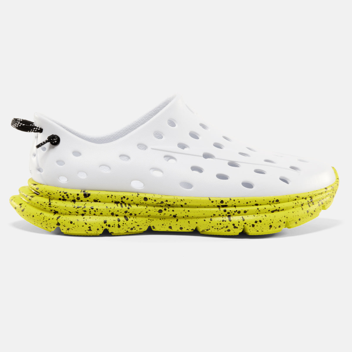 White / Neon Yellow Speckle – KANE Revive – Active Recovery Shoe