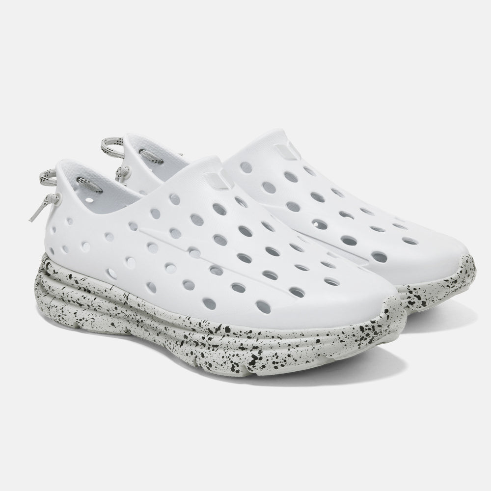 White / Gray Speckle – KANE Revive – Active Recovery Shoe