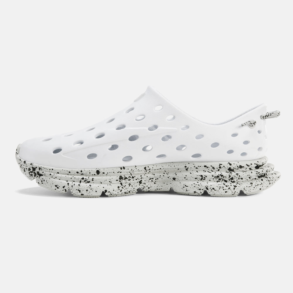 White / Gray Speckle – KANE Revive – Active Recovery Shoe